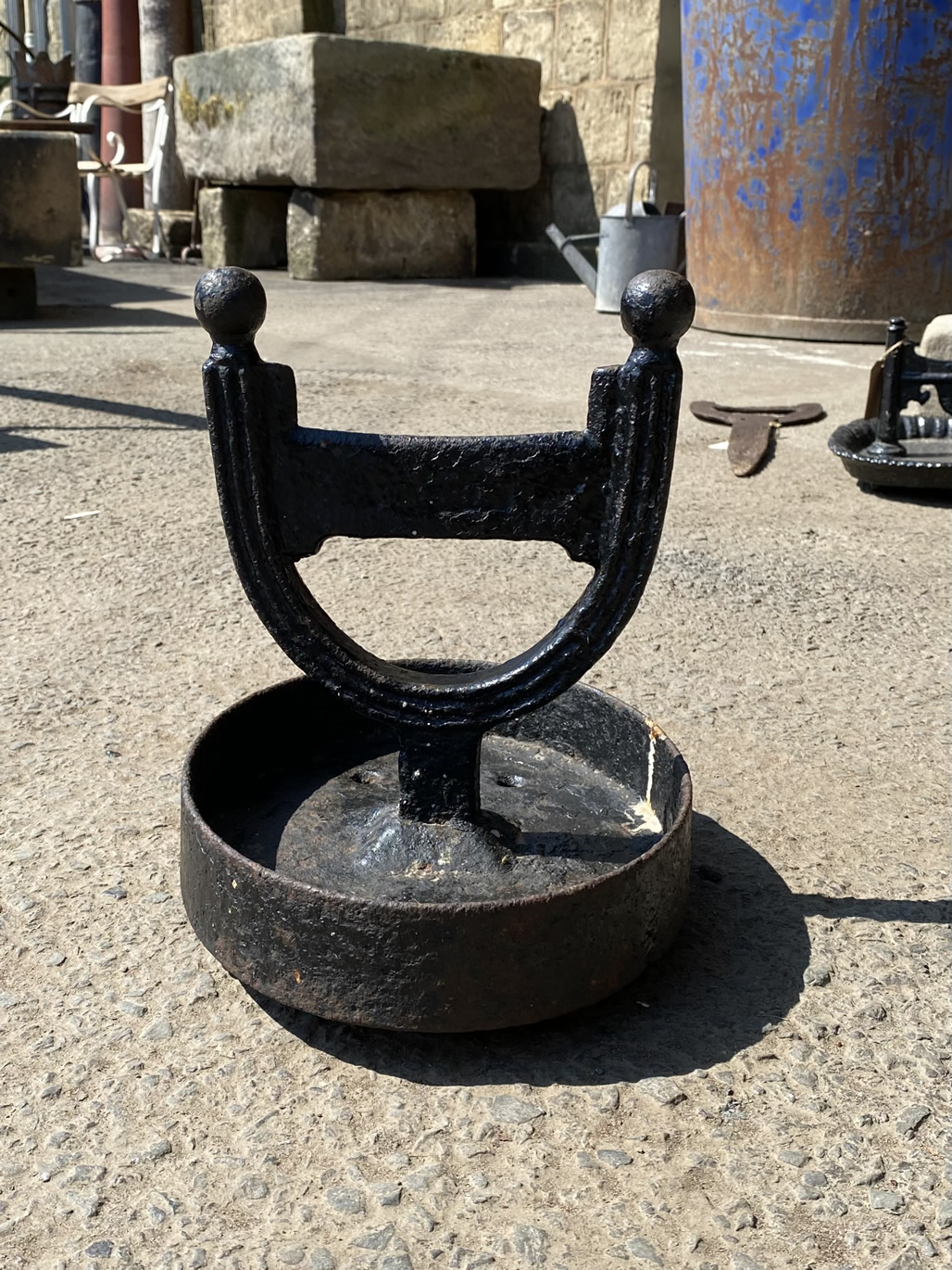Cast Metal Boot Scraper - Squirrel Reclamation